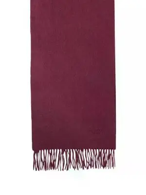 Mulberry Fringed-edge Scarf - Red