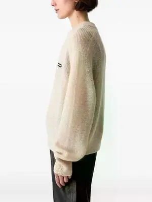 ROTATE BY BIRGER CHRISTENSEN Logo-patch Raglan-sleeve Sweater