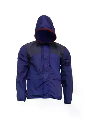 Moncler Hooded Windbreaker With Logo Print
