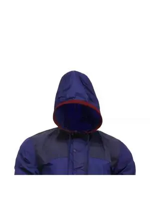 Moncler Hooded Windbreaker With Logo Print