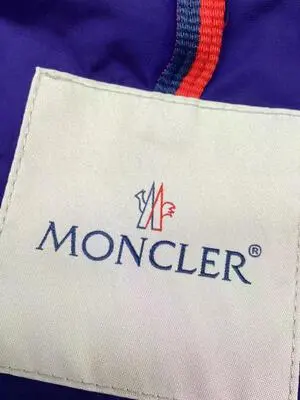 Moncler Hooded Windbreaker With Logo Print