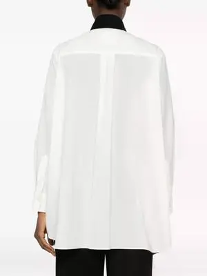 Sacai Layered-panel Zip-up Shirt