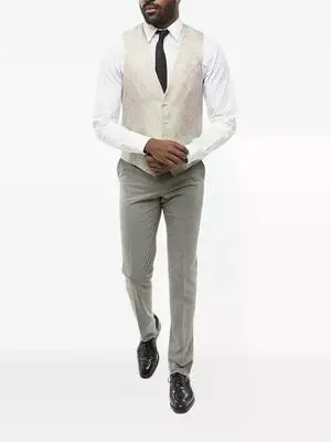 Corneliani Embroidered Silk-blend Waistcoat