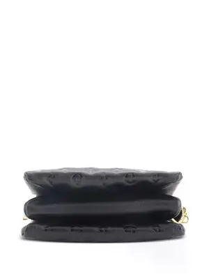 LOUIS VUITTON Coussin Pm Bag Monogram Embossed Lambskin Crossbody - Black