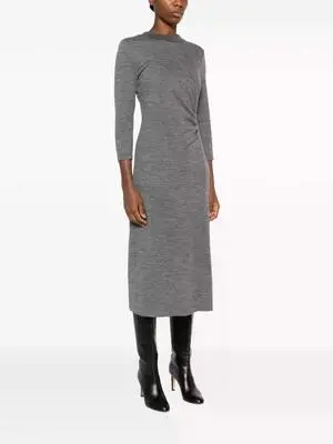 Peserico Gathered Midi Dress