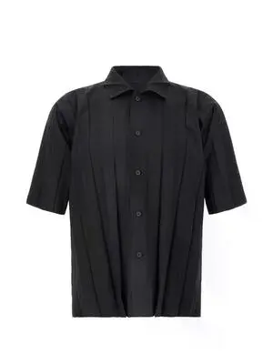 Issey Miyake Edge Short-sleeve Shirt - Black