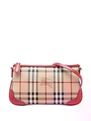 Burberry 2000-2017 Haymarket Check Coated Canvas Peyton Crossbody Bag