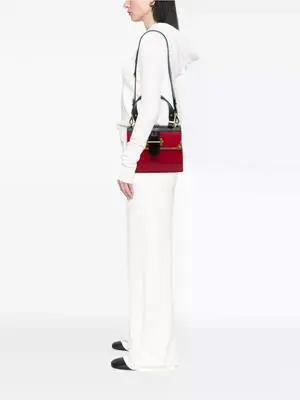 Prada Saffiano Trimmed City Calf Cahier Satchel