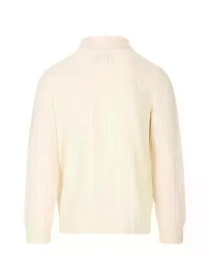 MONTECORE Ribbed-knit Zip-up Cardigan