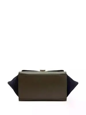 Celine Medium Tricolor Leather Trapeze Satchel
