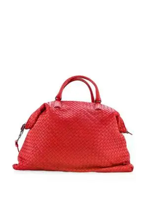 Bottega Veneta Bottega Veneta Convertible Intrecciato Nappa Maxi Satchel Red