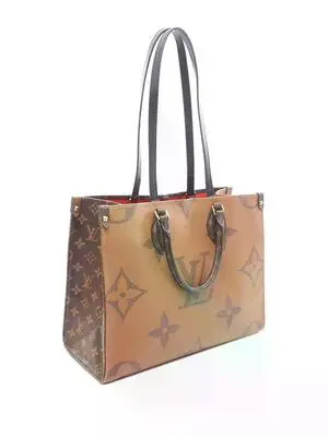 LOUIS VUITTON 2021-2026 Monogram Reverse Giant Onthego Mm Satchel - Brown