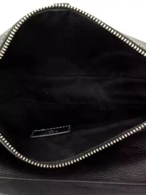 Dior Grained Calfskin Saddle Crossbody Bag - Black