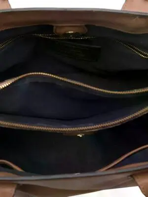 Burberry Medium Calfskin And House Check Banner Satchel