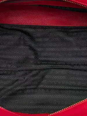 Prada 2010-2016 Vitello Daino Zip Top Convertible Tote Satchel