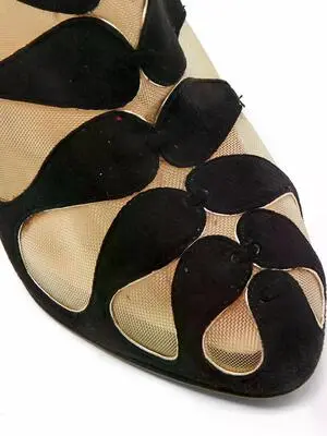 CHRISTIAN LOUBOUTIN Suede Cut-out Ankle Boots