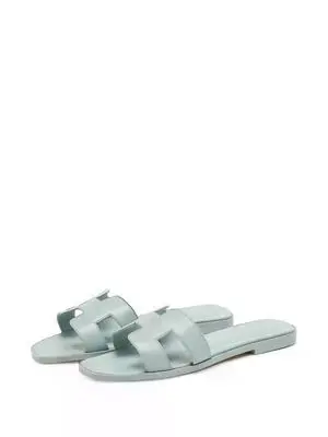 Hermès Oran H Cut-out Sandals - Blue