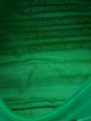 Prada Mini Tessuto Shoulder Bag - Green