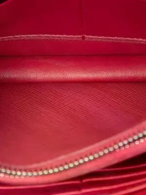 Prada Saffiano Leather Turn Lock Wallet On Strap Crossbody Bag