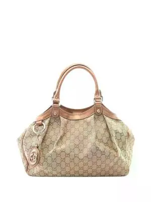 Gucci 2000-2015 Medium Gg Canvas Sukey Tote Bag - Neutrals