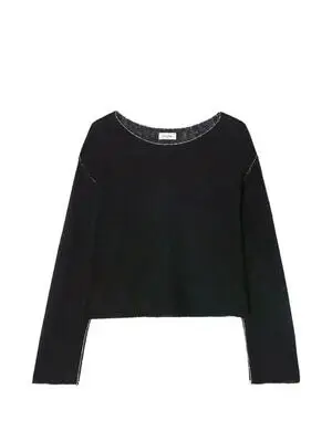 American Vintage Boat Neck Fine Knit Sweater