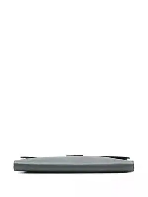 Prada 2013-2026 Saffiano Document Holder Clutch Bag - Grey