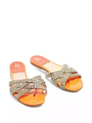 GINA Crystal-embellished Sandals