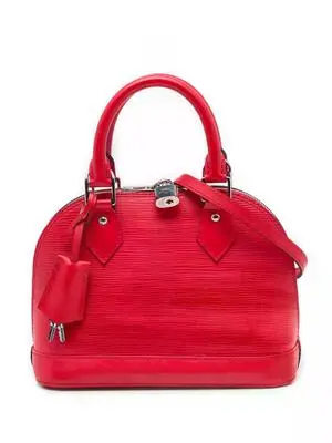 LOUIS VUITTON 2016 Epi Alma Bb Satchel - Red