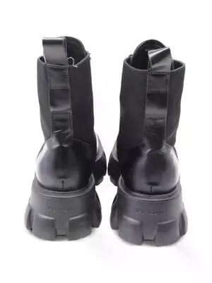 Prada Monolith Leather Combat Boots