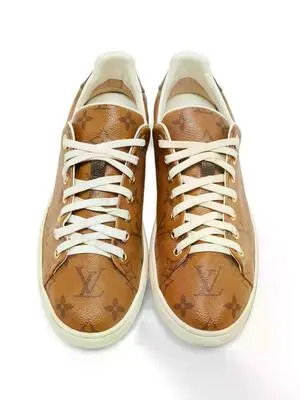 LOUIS VUITTON Monogram Canvas Front Row Sneakers