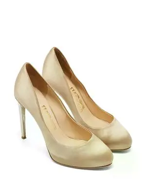 FERRAGAMO Crystal-embellished Platform Pumps