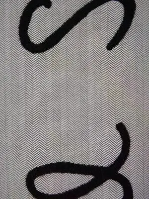 Paul Smith And Black Herringbone Logo Scarf