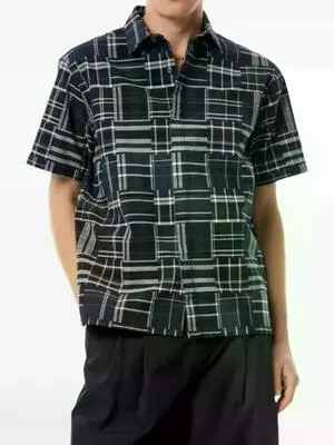 ERL Plaid Pattern Short-sleeved Shirt