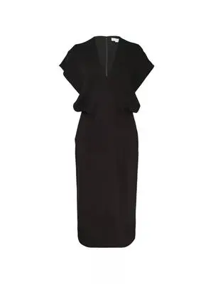 Stella McCartney V-neck Batwing-sleeve Midi Dress