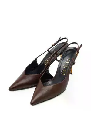 Gucci Pointed-toe Slingback Pumps