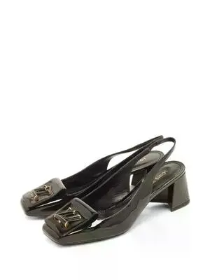 LOUIS VUITTON Patent Leather Slingback Pumps