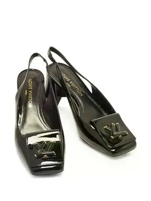 LOUIS VUITTON Patent Leather Slingback Pumps