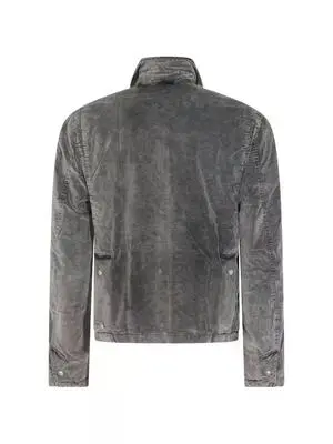 THOM KROM Faded-effect Zip-up Denim Jacket