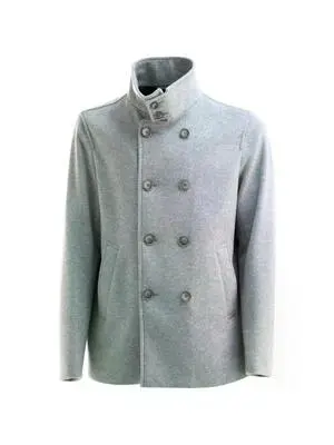 Herno Double-breasted High-neck Coat