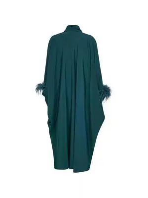 GIANLUCA CAPANNOLO Feather-trim Bow-tie Dress