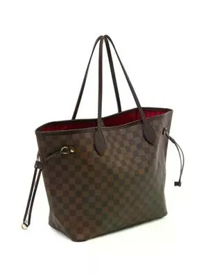 LOUIS VUITTON Damier Ebene Neverfull Mm Tote Bag - Brown