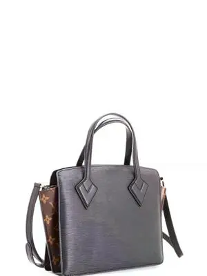 LOUIS VUITTON Varenne Bag Epi Leather With Monogram Canvas Shoulder Bag