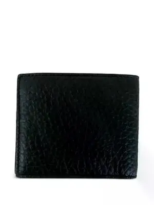 THE BRIDGE Grained Leather Wallet - Black