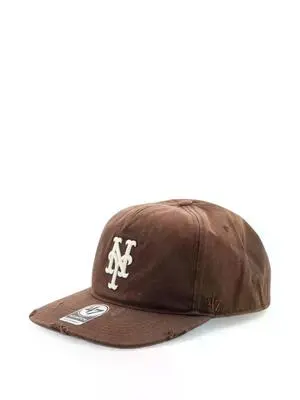 REPRESENT Distressed Logo-embroidered Cap