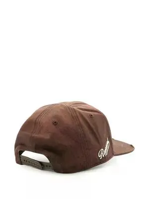 REPRESENT Distressed Logo-embroidered Cap - Brown