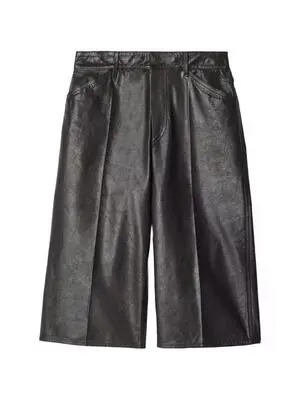 LEMAIRE Bermuda Shorts In Glossy Leather