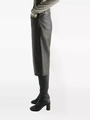 LEMAIRE Bermuda Shorts In Glossy Leather