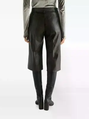 LEMAIRE Bermuda Shorts In Glossy Leather