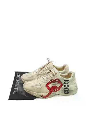 Gucci Rhyton Lips Print Sneakers