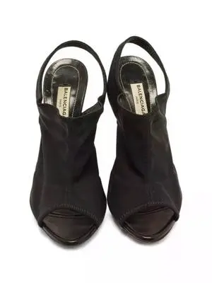 Balenciaga Glove Knit Slingback Sandals